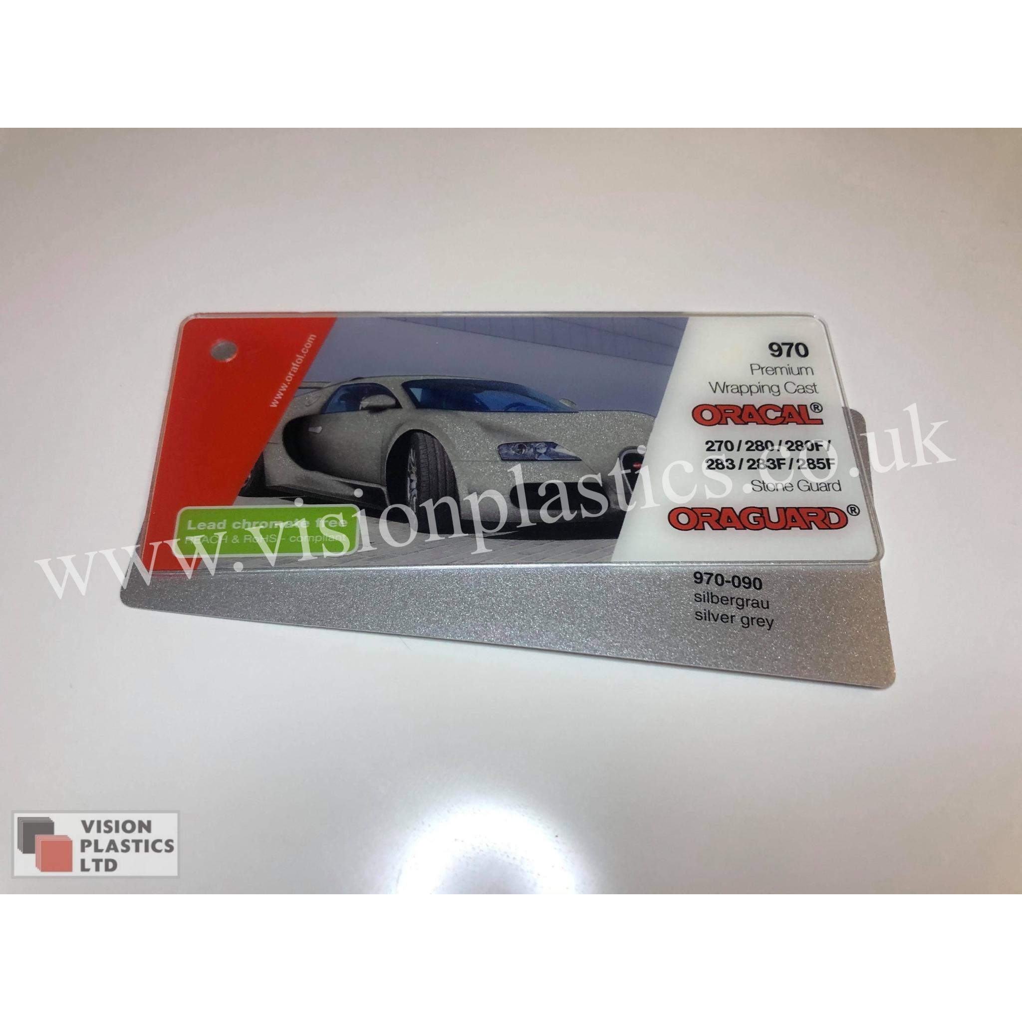 1520mm Wide Oracal 970 Rapid Air Premium Wrapping Cast Vinyl - Silver ...