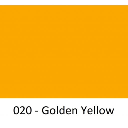 630mm Wide Oracal 641M Economy Calendered Vinyl - Golden Yellow 020 Matt