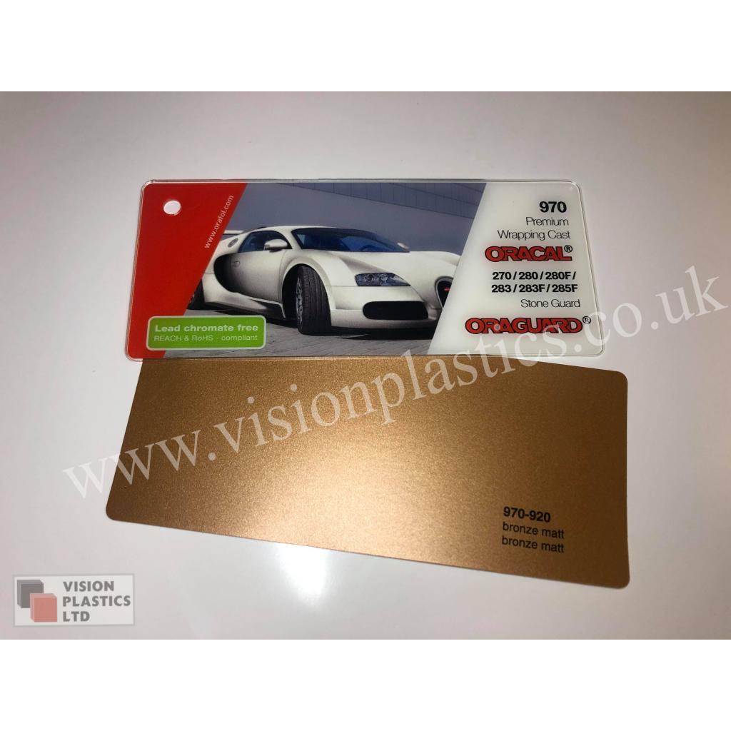 1520mm Wide Oracal 970 Rapid Air Premium Wrapping Cast Vinyl - Bronze ...
