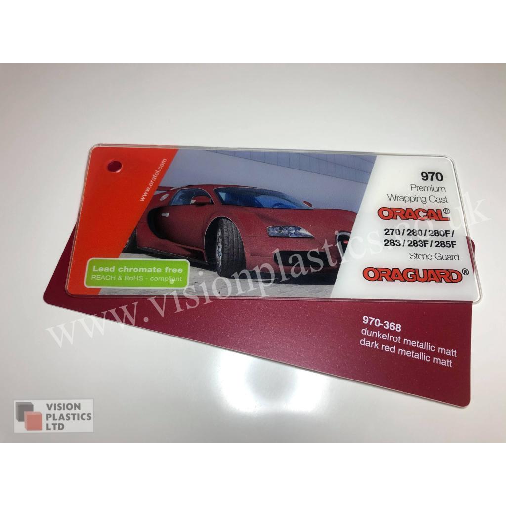 1520mm Wide Oracal 970 Rapid Air Premium Wrapping Cast Vinyl - Dark Red ...