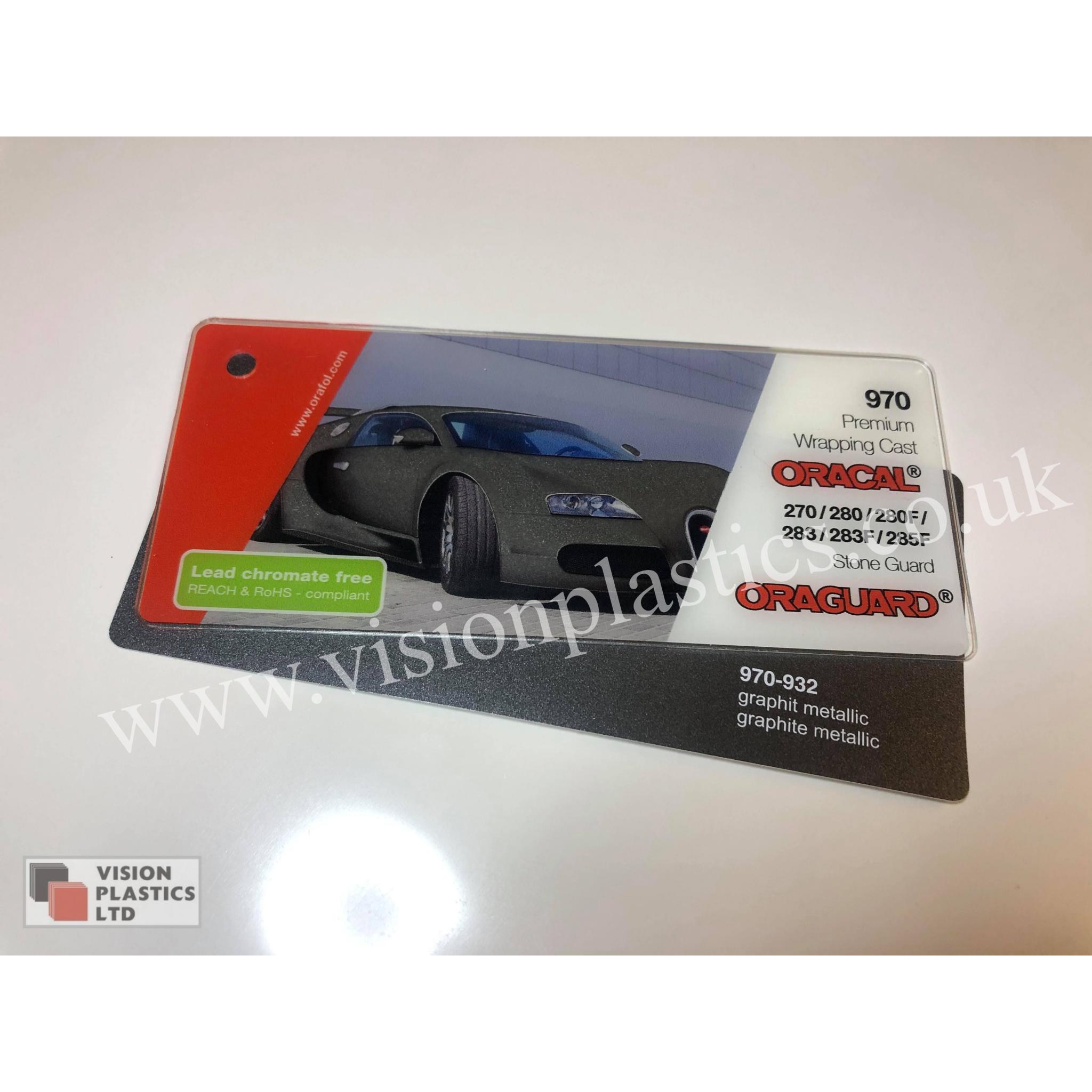 1520mm Wide Oracal 970 Rapid Air Premium Wrapping Cast Vinyl - Graphite ...