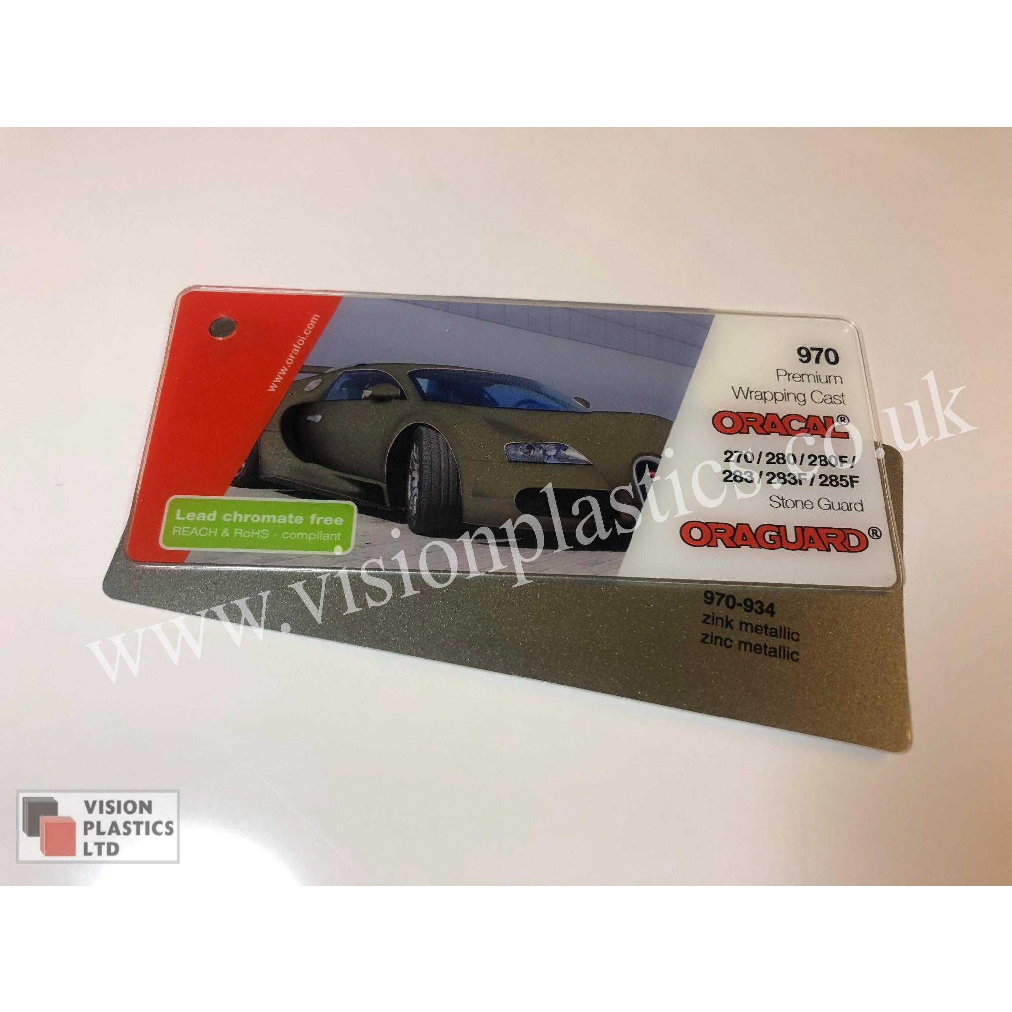 1520mm Wide Oracal 970 Rapid Air Premium Wrapping Cast Vinyl - Zinc ...