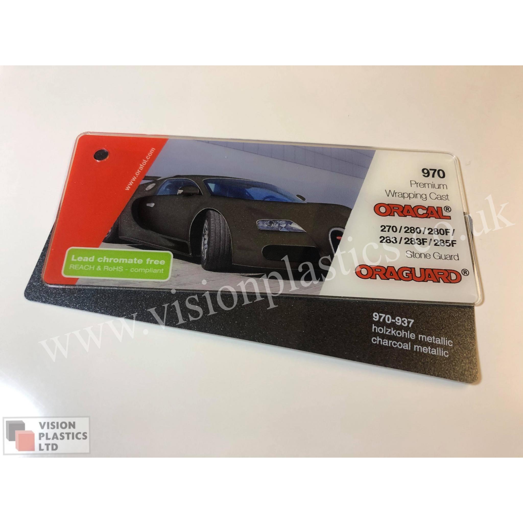 1520mm Wide Oracal 970 Rapid Air Premium Wrapping Cast Vinyl - Charcoal ...