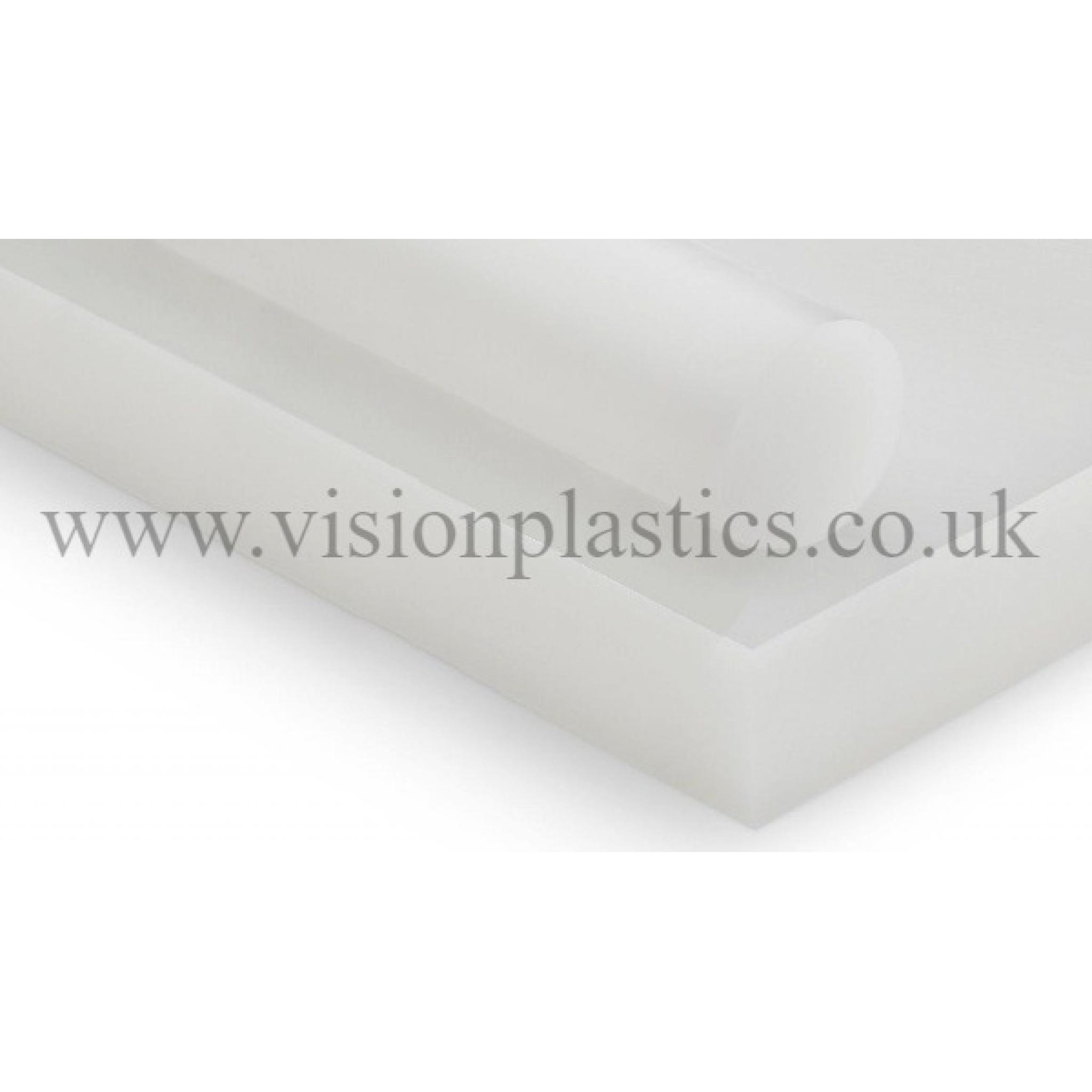 100mm Thick Natural PE1000 Pressed & Planed Polyethylene Sheet 2000mm x ...